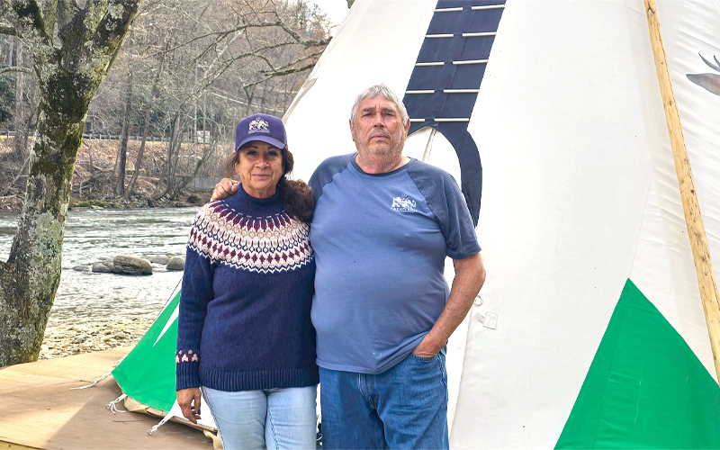 Teepees ready for guests | Smoky Mountain Times, Bryson City, North ...
